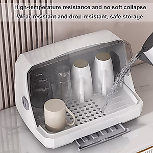 RUNLAIKEJI Baby Bottle Drying Rack, Portable Bottle Drying Rack, Space Saving Drying Rack for Baby Bottles, Baby Drying Rack with Cover, Baby Bottle Rack Storage, Drying Rack Baby Bottle