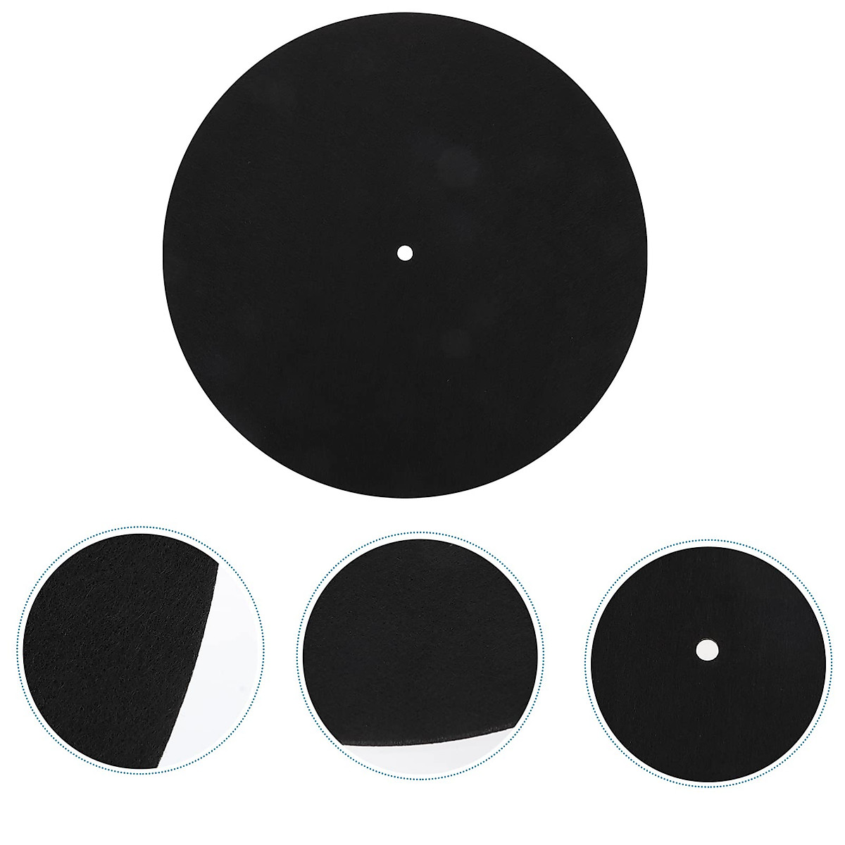 Milisten Turntable Mat 7 Inch 3mm Thickness Felt Disc Pad Vinyl Record Mat