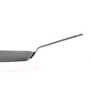 Matfer Bourgeat, Gray 0 Black Steel Round Frying Pan, 10 1/4-Inch