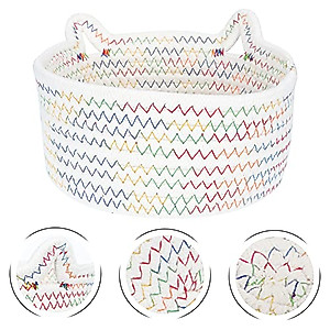 Home Decor 2pcs Baskets, Blankets Animal Baby Collapsible Empty Organizer Kids Nursery Cat Women with Lovely Pillow Ear Clothes Makeup White Towels Bin Hand and Blanket Girls Baby Gifts