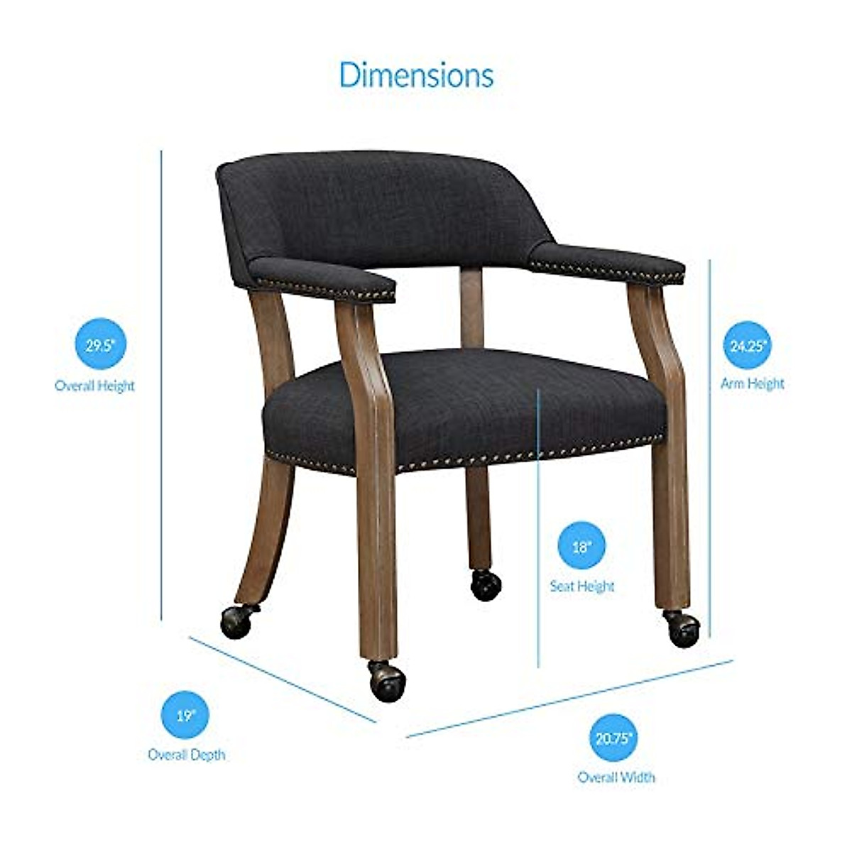 Comfort Pointe Millstone Game and Dining Chairs - Set of 4