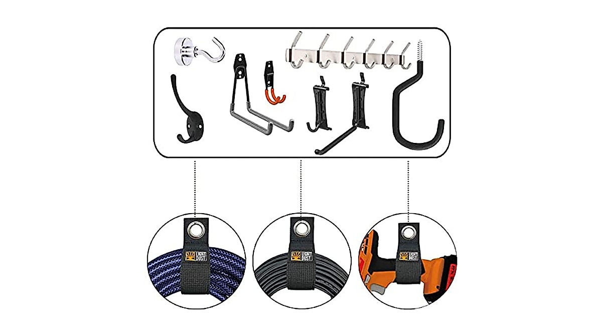 15PCS Heavy-Duty Storage Straps for Organizing Cords