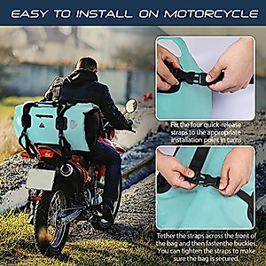 Haimont Waterproof Duffel Bag Roll-top Dry Duffel Bag with Quick-fixed Straps for Motorcycling, Rafting, Boating, SUP, Kayaking, Travel,50L