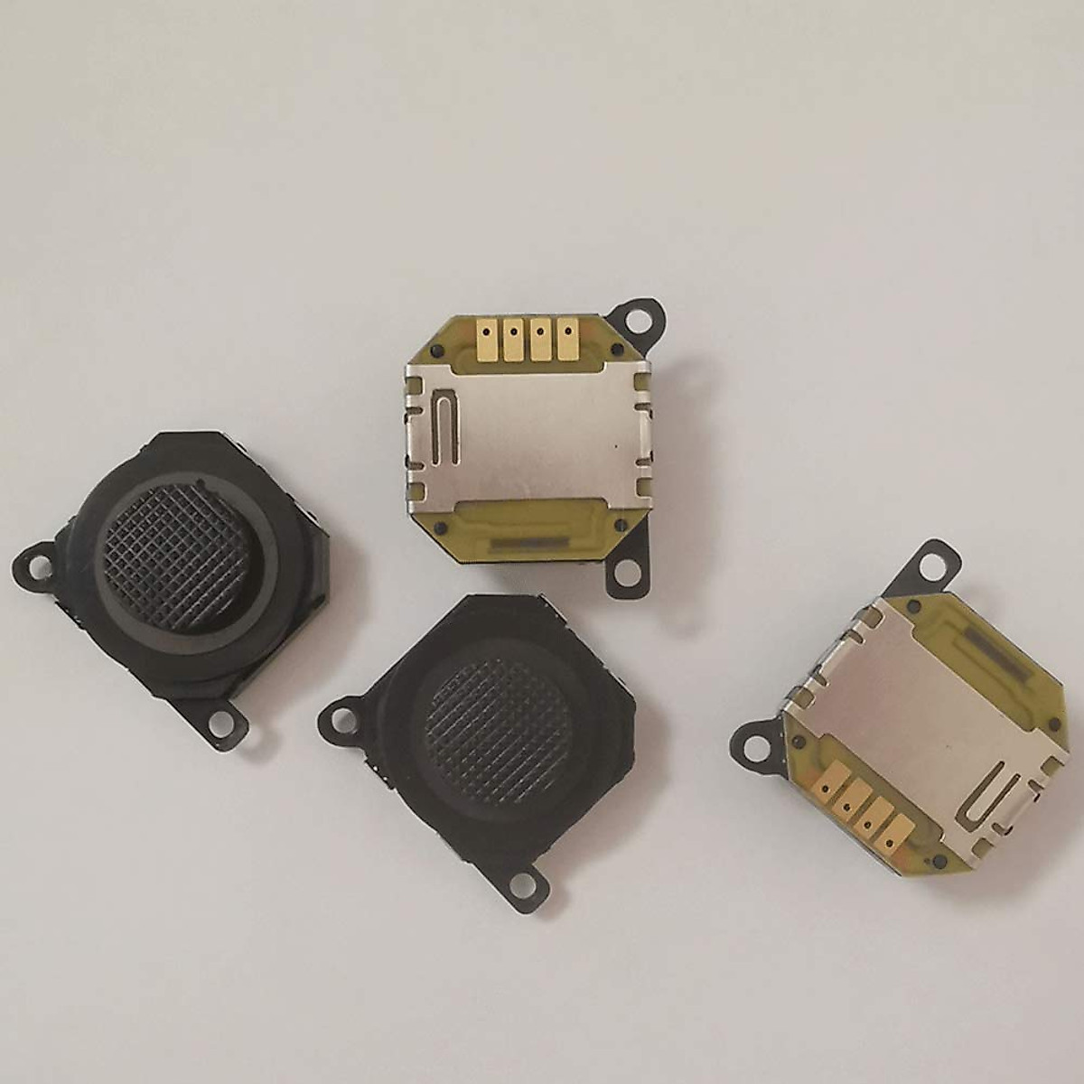 IJJ Replacement Parts Analog 3D Button Thumbstick Stick Joystick Rocker with Cap for PSP 1000 1001 -Black 2PCS，PSP 2-Axis Analog Thumb Joystick