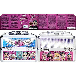 L.O.L Surprise! Townley Girl Train Case Cosmetic Makeup Set Includes Lip Gloss, Eye Shimmer, Nail Polish, Hair Accessories & More! for Kids Girls, Ages 3+ Perfect for Parties, Sleepovers & Makeovers