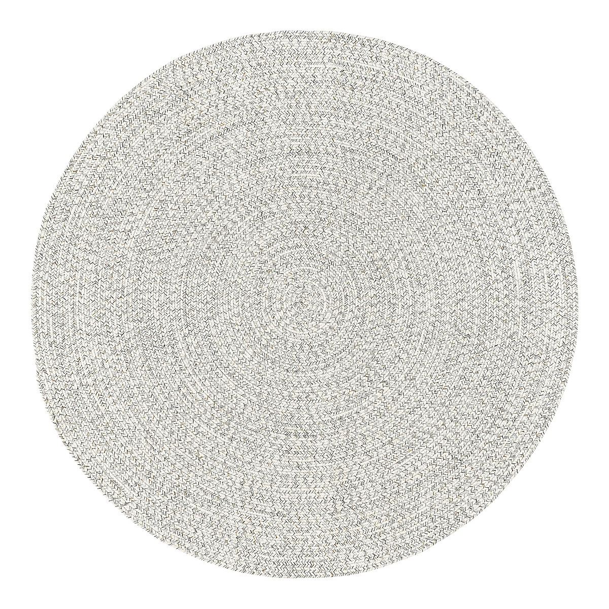 nuLOOM Braided Indoor/Outdoor Area Rug, 4' Round, Wynn Ivory