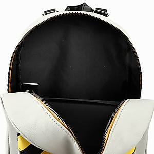 Jurassic Park Dinosaur Movie Logo Caution Tape Grey Mini Backpack