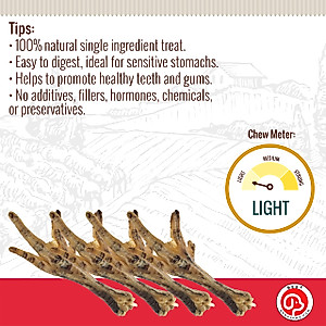 Best Dog Chews Chicken Feet (No Claws) for Dogs Premium Quality Dog Treats and Chews Rawhide Free Rich in Glucosamine and Chondroitin for All Breed Sizes Dogs and Puppies (12 Count)