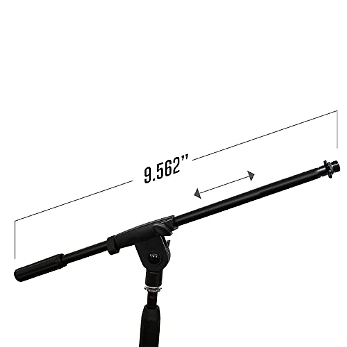 AxcessAbles Short Microphone Stand with Boom Arm | Low Profile Mic Tripod Stand for Kick Drums | Guitar Amp Stand | Low-Pro Mike Stand (MS-101L)