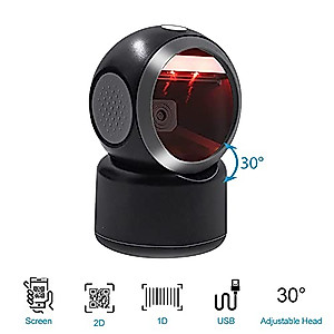 Hands-Free 2D QR Barcode Scanner | Auto-Sensing USB POS