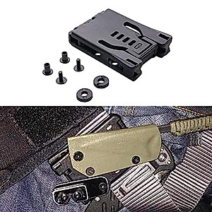 1pcs Travel Buckle Large Tek Lok Belt Clip Loop for DIY with Special Sheath/Holster S9S4 Kydex for Knife X5E7 Hardware,