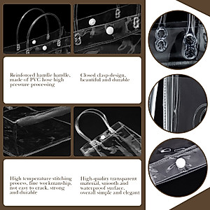 BadenBach 20 PCS Clear Gift Bags with Handles,6.3" x 9.8" x 3.1",Small Gift Bags Clear Goodie Bags Plastic Gift Bags with Handles for Wedding Birthday Baby Shower Party Favors Halloween Christmas