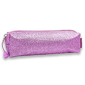 Bixbee Kids Personalized Pencil Case, Customized Pencil Box for Girls & Boys - Water Resistant, Large Storage Capacity Monogrammed Pencil Box for Kids and Students -Sparkalicious Purple