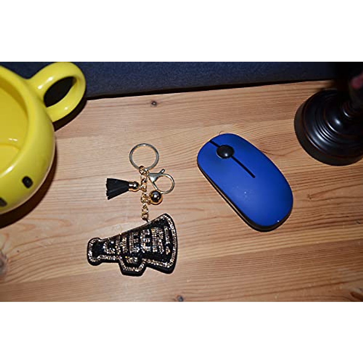 Cheer Keychain for Girls, Bling Cheerleader Backpack Keychain, Cheer Bag Charms