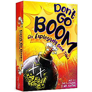 Don’t Go Boom Card Game - Family Card Games - Kids Gifts - Kid Stocking Stuffer Ideas - Card Games for Kids - Games for Family Game Night - Fun Childrens Games - (2 - 6 Players) Ages 7+
