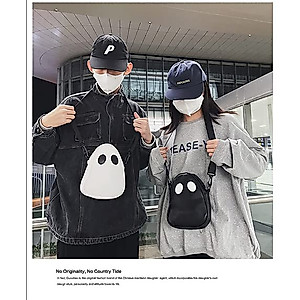 LoveWLC Special Ghost Face Handbags,White PU Ladies Purse