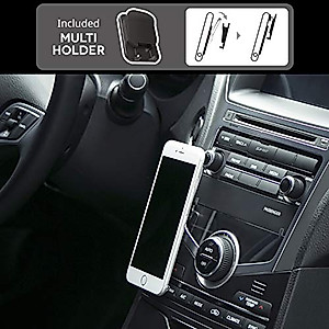 Bunker Ring Mirror - Universal Cell Phone Stand and Finger Ring Holder (Champagne Gold + Hook)