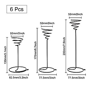 AHANDMAKER 6 Packs Airplant Planter Holder, 3 Sizes Air Plant Container Tillandsia Holder for Displaying Small Air Plant, Home Office Desktop Decoration