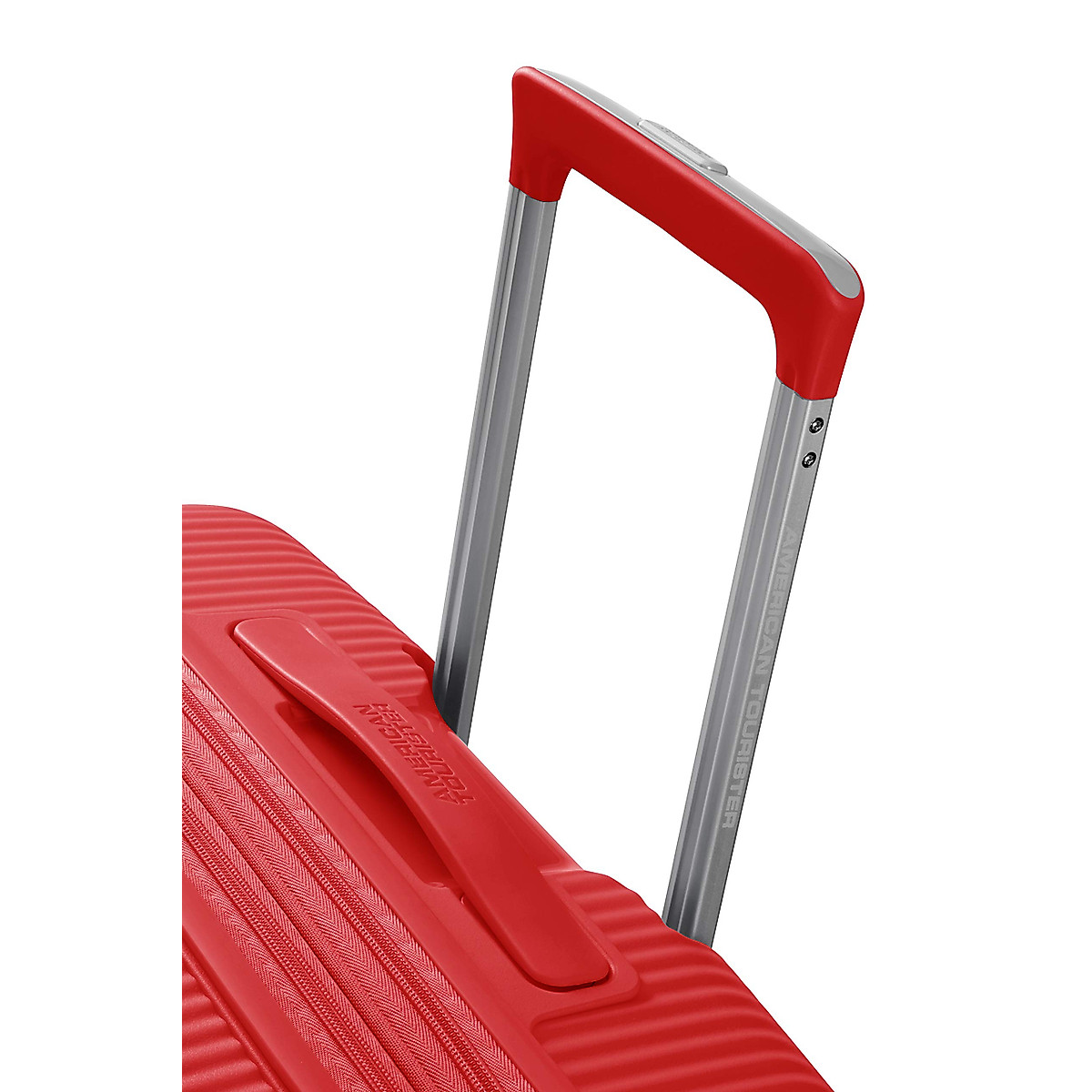 American Tourister Soundbox - Spinner Small Expandable Hand Luggage, 55 cm, 41 liters, Red (Coral Red)