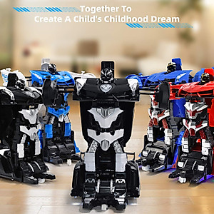 Remote Control Car,Transform Robot RC Car Age 3 4 5 6 7 8-12 Years Old for Kids, Deformation Car Model Toy Gift for Children,One Button Transformation & Realistic Engine Sounds
