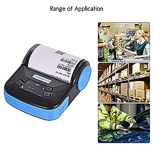 BISOFICE POS Printer Mini Printer Pocket Printer MTP-3 80mm BT Thermal Printer Portable Lightweight for Supermarket Ticket Receipt Printing