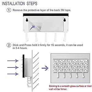 Cute Simpe Black White Sheep Pattern Rack Organizer with 5 Hooks Wall Bathroom Kitchen Shelf Rack Multifunctional Storage Shelf