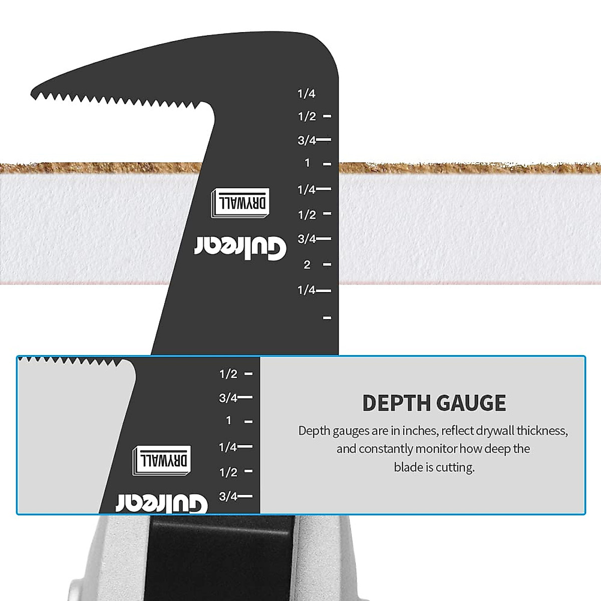 5 Pack Drywall Blade for Oscillating Tool, Oscillating Tool Drywall Jab Saw Blade Fit Fein Multimaster Porter Cable Bosch Ryobi Dewalt Milwaukee Rockwell Oscillating Tool Blades