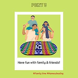 DOROTHY`S ATTIC Pop Fidget Game with dice, Big Bubble Pop Board with Three Math Dices, Math Games for Addition Subtraction Multiplication Division, Sensory Toys for Parent-Child time.