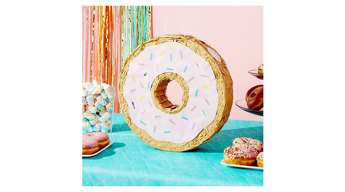 Pink Donut Pinata for Birthday & Baby Shower Parties