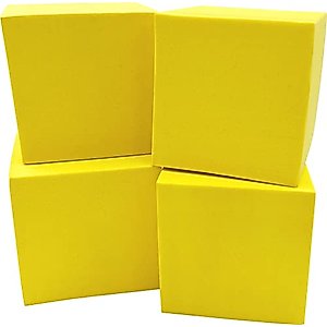 Teacher Created Resources Foam Blank Dice, 2", Pack of 4 , Yellow