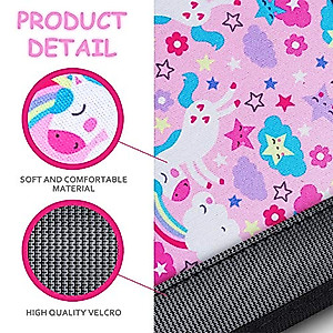 YR Seat Belt Cover for Kids, Soft Comfort Seat Belt Cushion for Children, Cute Cartoon Pattern Car Seat Belt Pads Cover for Girls and Boys, 1 Pack, Unicorn
