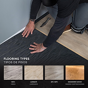 ROBERTS 70-115 Moisture Barricade Underlayment Film, for Vinyl, Laminate SPC, Engineered Wood Floors, 6 mil. Thick, Polyethylene, 120 Sq. Foot Roll, Black