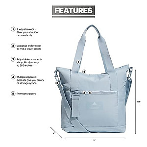 adidas All Me Tote Bag, Wonder Blue, One Size