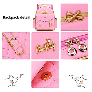 Children's Backpack Princess Girl School Bag PU Waterproof Casual Daypack