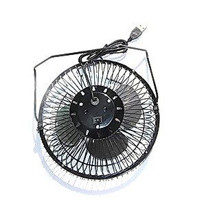 NUZAMAS 3.5W 6V Solar Panel Powered Mini Fan for Camping Caravan Yacht Greenhouse Dog House Chicken House Ventilator