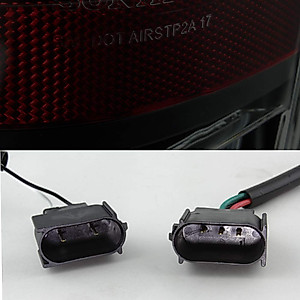 AKKON - Fits 04-08 Ford F150 Pickup Styleside V2 Light Bar LED Black Smoked Tail Lights Lamp Left+Right Side Pair