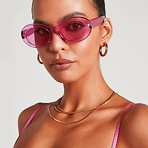 Matcheck 8 Pack Mixed Hotpink Clear Color Sunglasses Classic Retro Party Favors Eyewear Costume Accessories Bulk Glasses for Women
