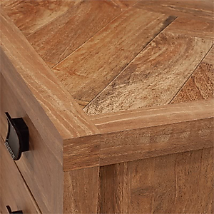 Sauder Cannery Bridge Executive Desk with 6 Storage Drawers, Sindoori Mango Finish