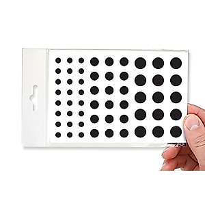 BLOCKED Webcam/Camera Vinyl Covers | 57 Low-Tack Restickable Webcam Sticker | 3-Sizes | Black 57-Pack (Muted Matte)
