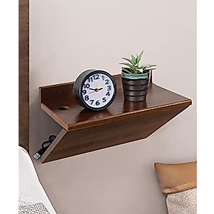 Sivapleso Floating Nightstand Wall Mounted Modern Floating Wood Shelves Bedside Tables Desk for Living Room, Bedroom, Kitchen, Office 13''L x 7''W