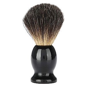 Men's Shaving Brush, Pure Badger Shaving Brush,Black Handle,Men's Professional Hair Salon Tool,Give You Easier Shaving