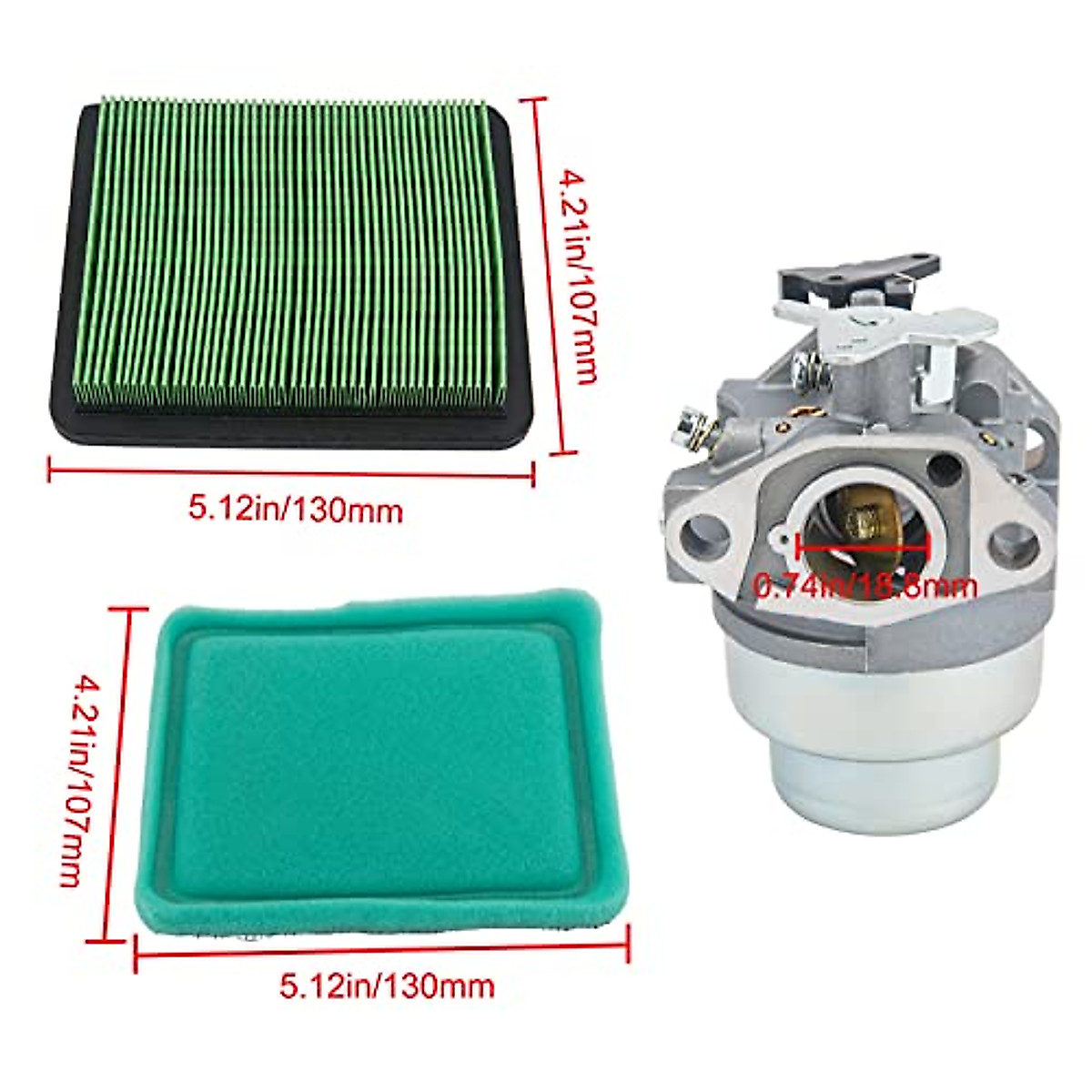 GCV160 Carburetor for Honda 160LAO GCV160LA GCV160A GCV160LE Engine HRT216 HRZ216 HRB216 HRR216 HRS216 Lawn Mower, GCV160 Carb Fit for GCV160 Cold Water Pressure Washer Replace 16100-ZMO-804