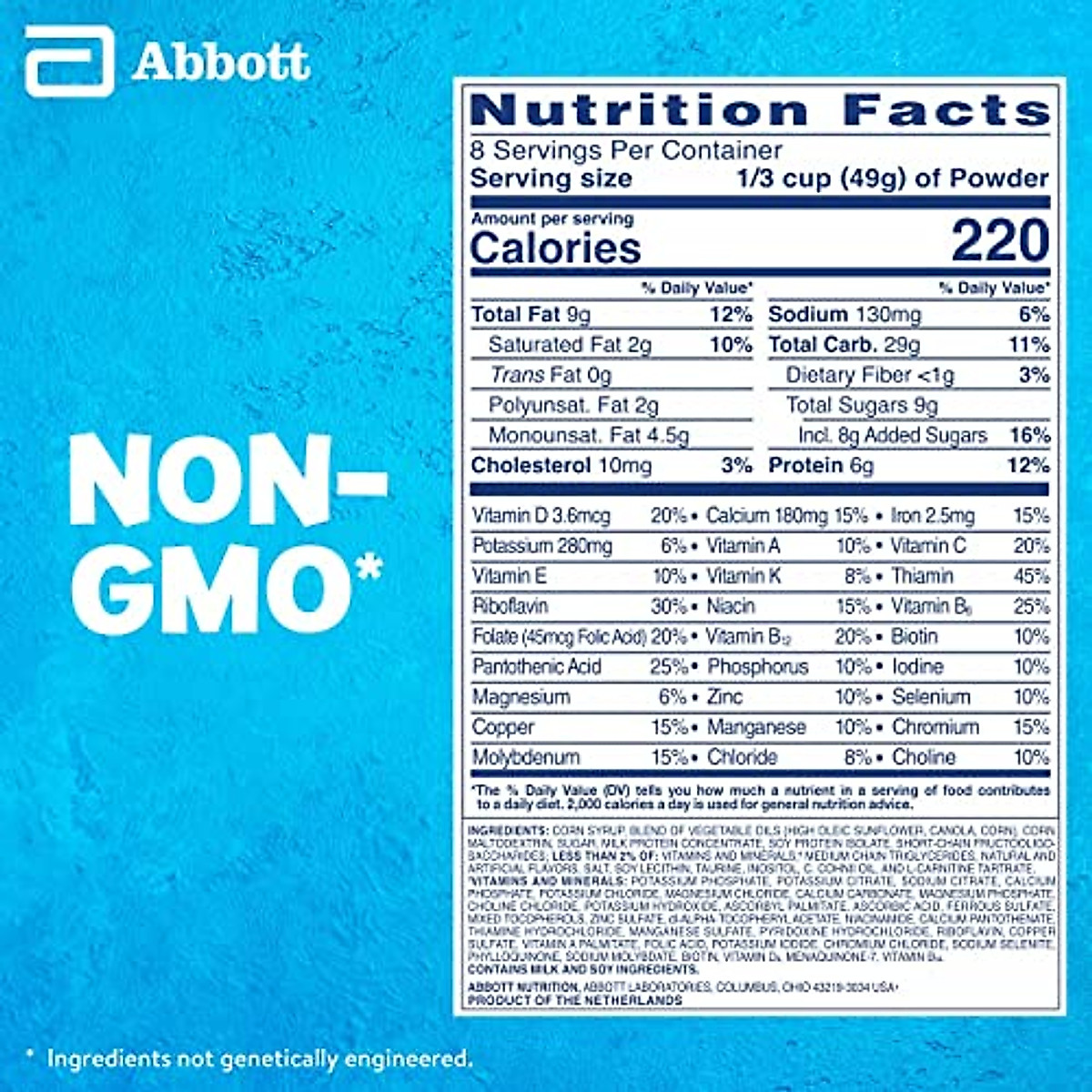 PediaSure Grow & Gain Non-GMO and Gluten-Free Shake Mix Powder, Nutritional Shake For Kids, With Protein, Probiotics, DHA, Antioxidants*, and Vitamins & Minerals, Vanilla (48 servings ââ‚¬â€œ 6 cans)