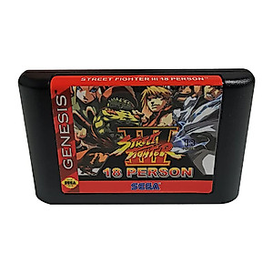 STREET FIGHTER III 18 PERSON-Game Cartridge - Electronic Games 16 BIT MD game Card For PAL And NTSC Version