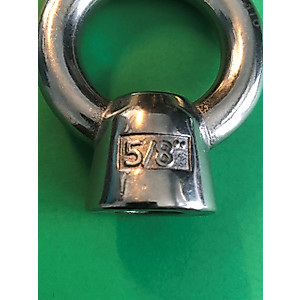 US STAINLESS Stainless Steel 316 Lifting Eye Nut 5/8" UNC Marine Grade Pitch of 11