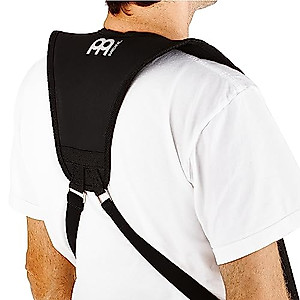 Meinl Percussion Djembe Strap with Quick Change Hook-Heavy Duty Nylon, Adjustable Shoulder Padding, Black, one Size (MDJS2)