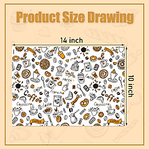 200pcs Deli Paper Sheets 10" x 14", Premium Food Basket Liners, Grease Resistant Wax Paper Sheets for Food, Sandwich Wrapping Paper for Home, Picnic, Tray, Wrap, Burger and Burrito