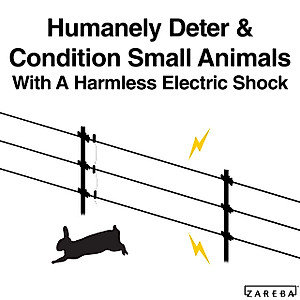 Zareba KGPACZ AC Garden Protector Electric Fence Kit; Nuisance or Small Animals Will Be Repelled or Contained as Desired; Mild Shock is Safe To Animals and Humans; Fast and Easy Installation; Made in the USA