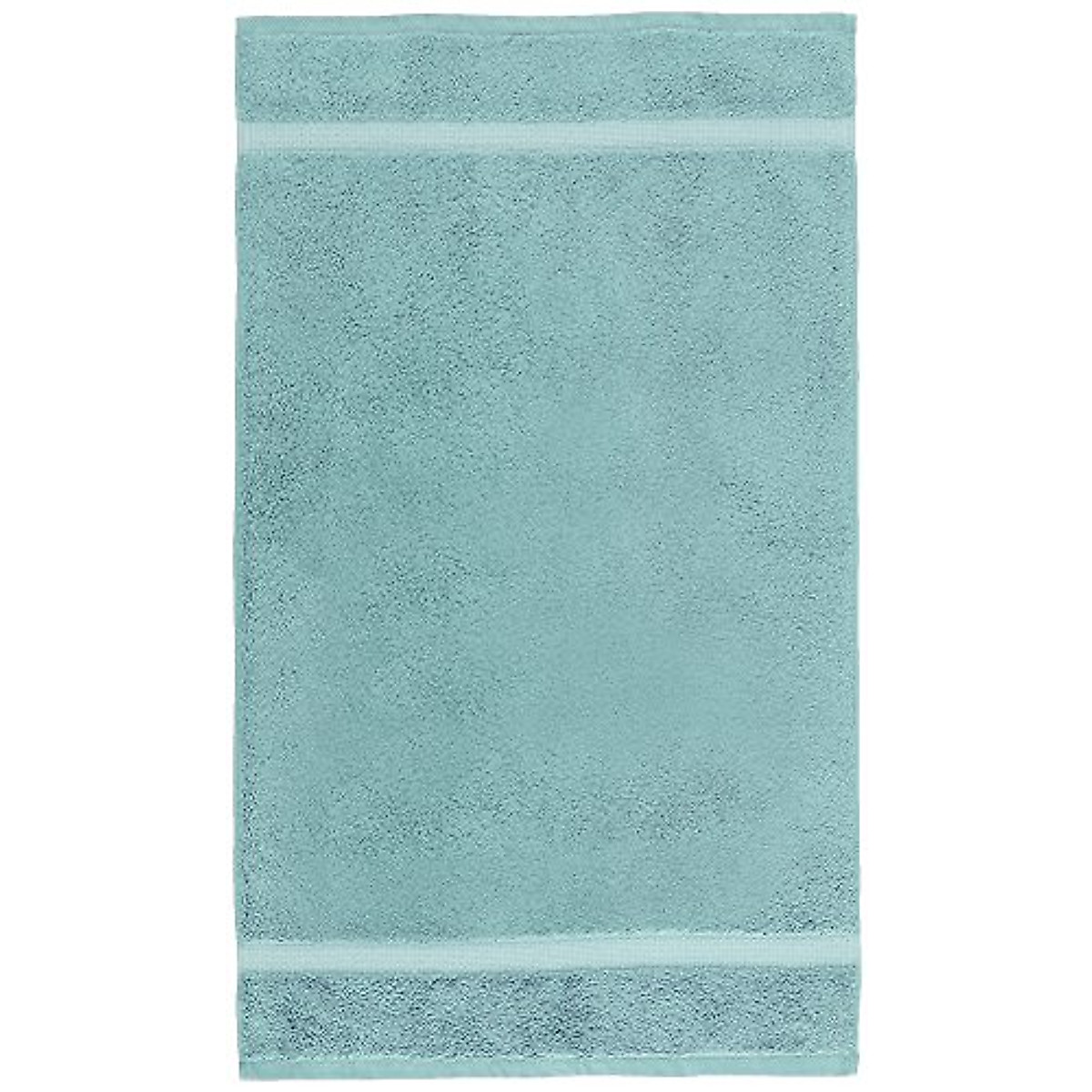 Amazon Brand – Pinzon Organic Cotton Hand Towels, Set of 6, Spa Blue, 30"L x 18"W