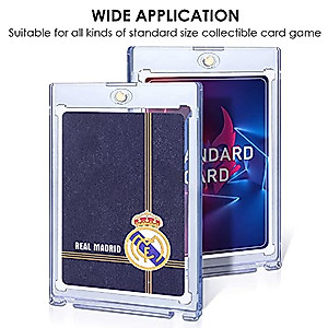 10 ct Magnetic Card Holders for Trading Cards, 35 pt Hard Plastic Protector fit for Standard Cards, MTG Cards, YUGIOH Cards, Sports Cards, Baseball Cards Toploaders